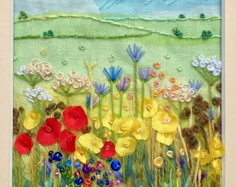 Cornflower Meadow Embroidery Kit - Etsy