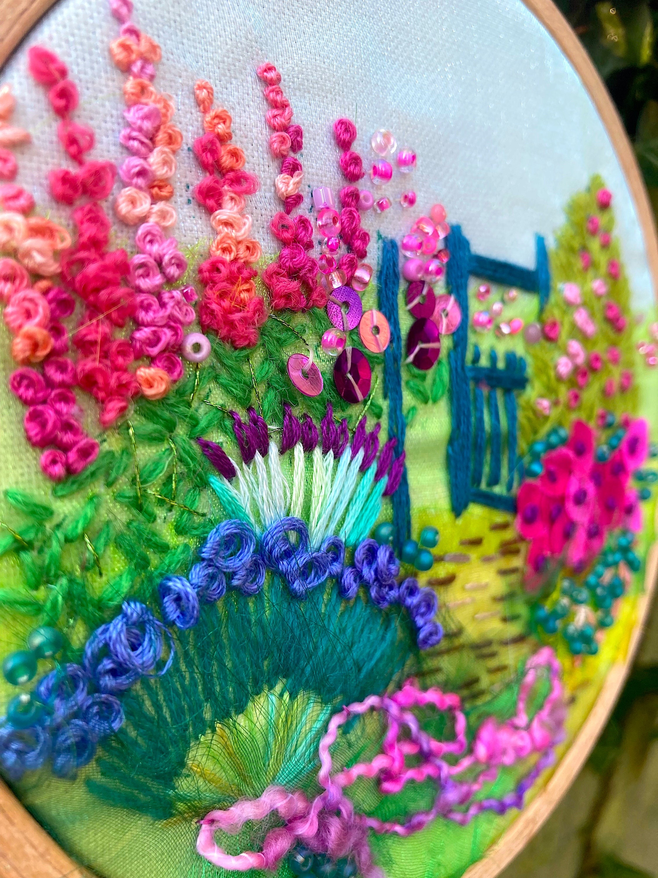 The Garden Gate Embroidery Kit - Etsy