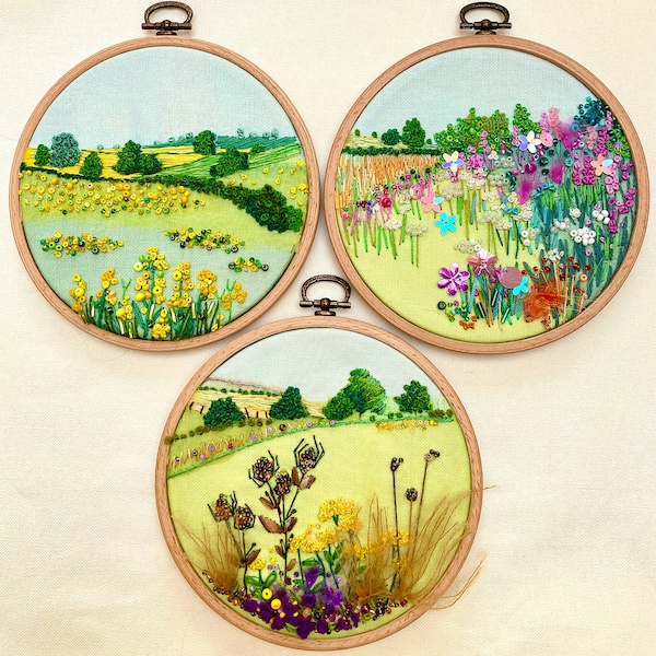 Summer Embroidery Kit - Etsy