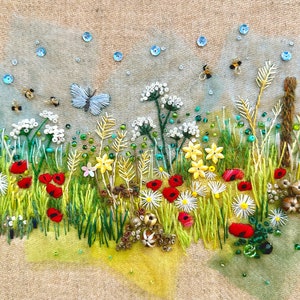 Meadow Jewels Embroidery Kit - Etsy