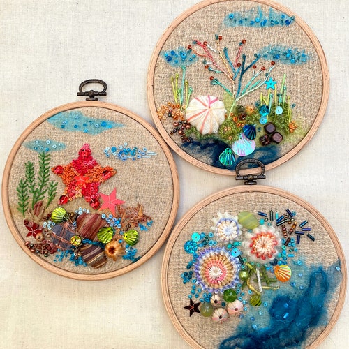 The Garden Collection Embroidery Kits - Etsy