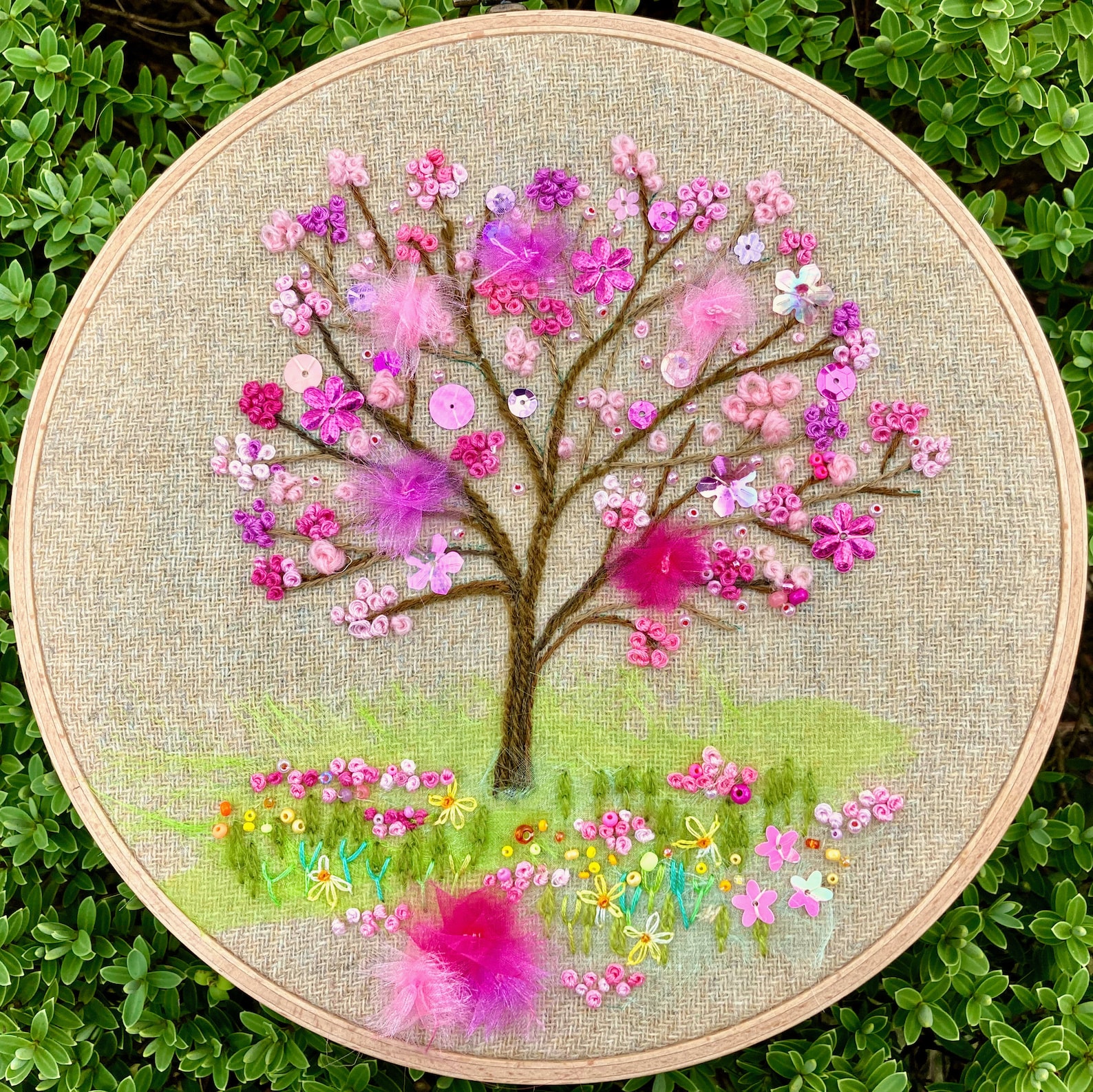 The Cherry Tree Embroidery Kit - Etsy