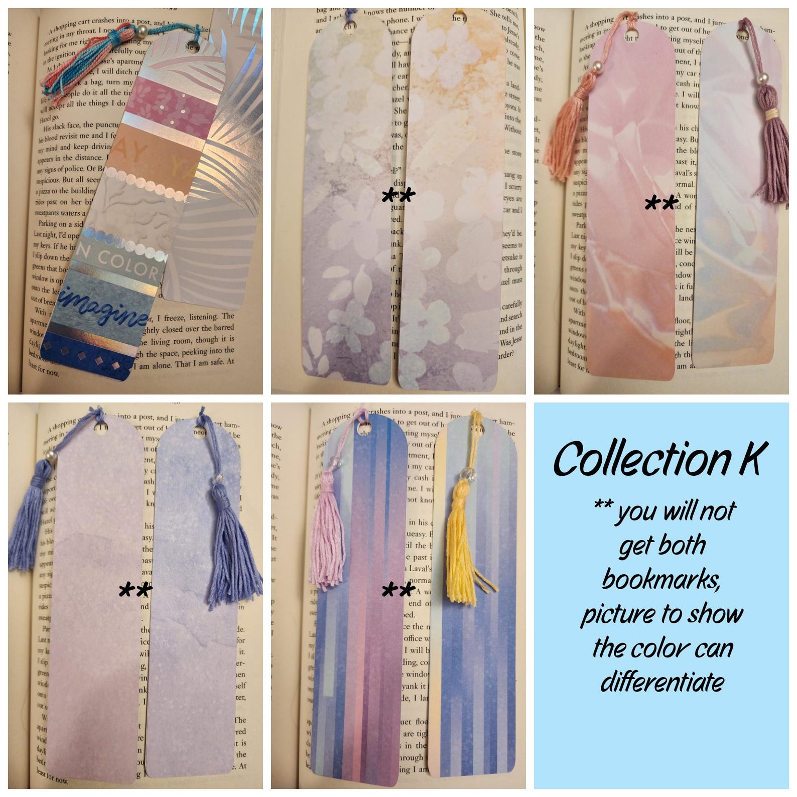 Cardstock Bookmark Sets - Etsy