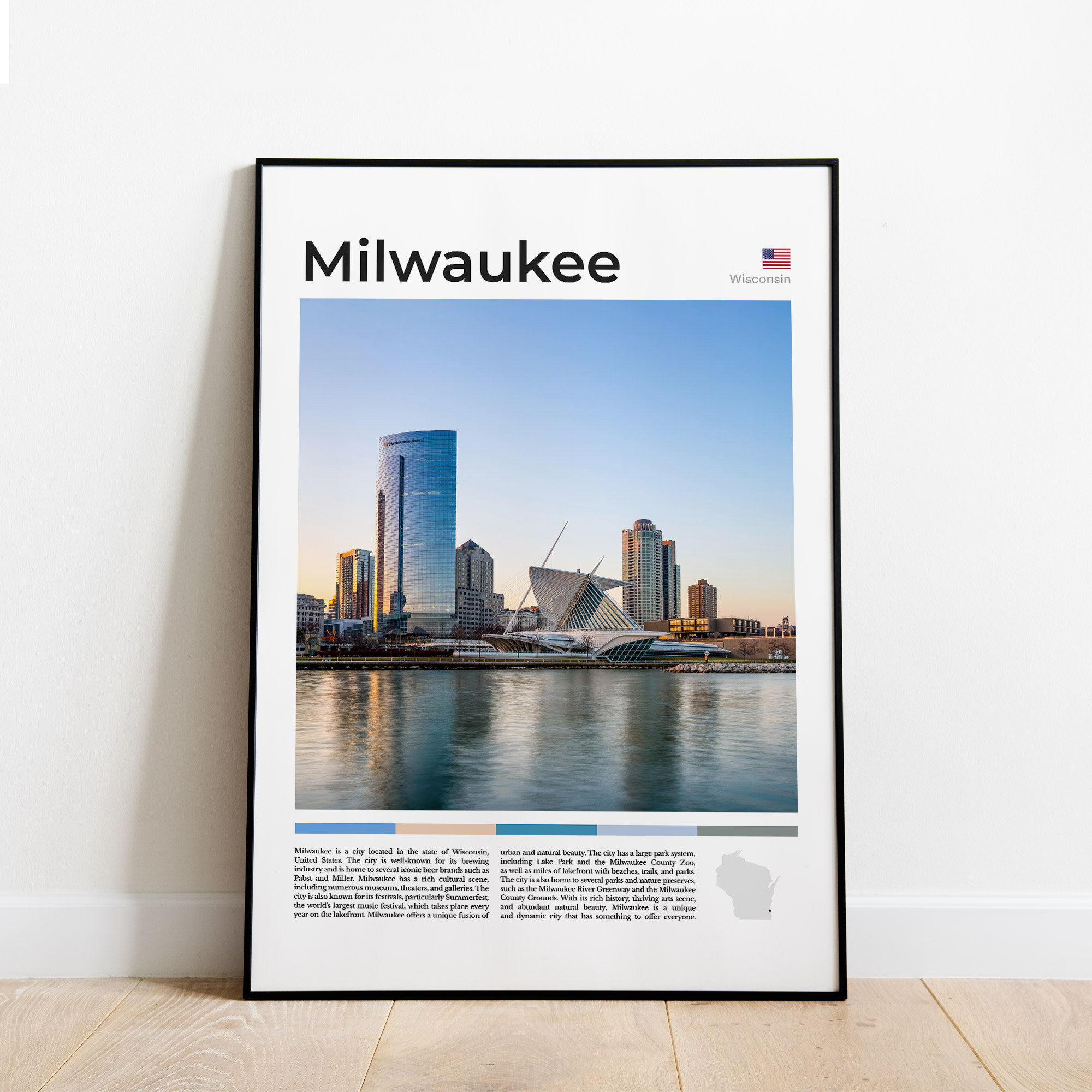 Milwaukee Print Milwaukee Wall Art Milwaukee Poster - Etsy