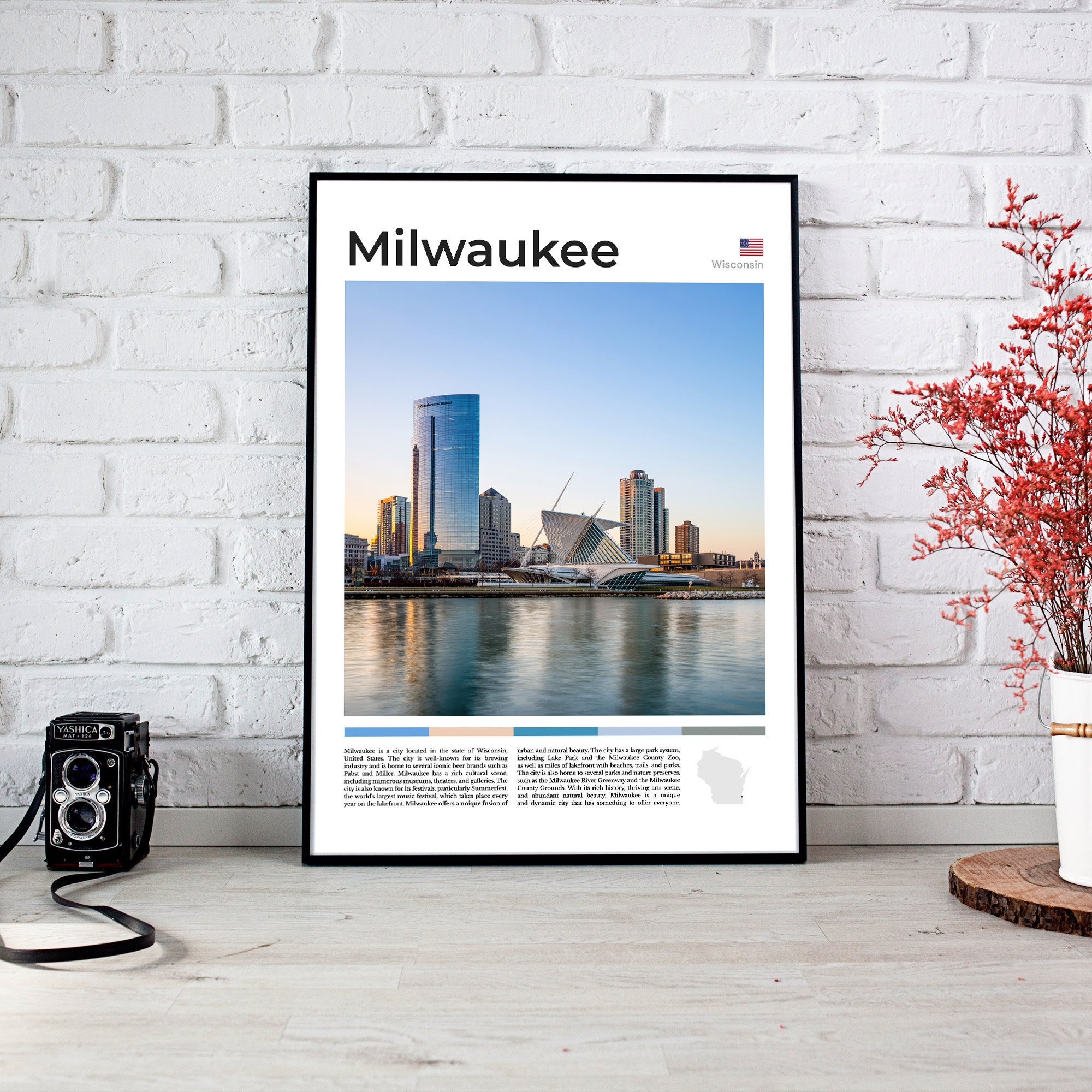 Milwaukee Print Milwaukee Wall Art Milwaukee Poster - Etsy