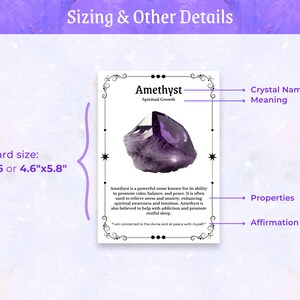 100 Editable Printable Crystal Meaning Cards, Gemstone Meanings ...