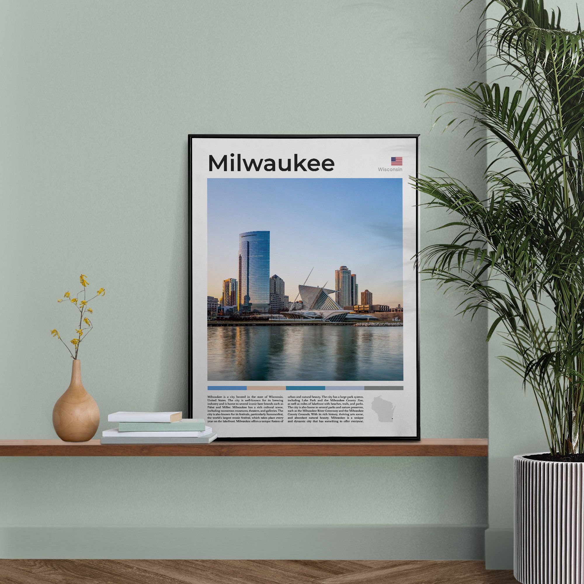 Milwaukee Print Milwaukee Wall Art Milwaukee Poster - Etsy
