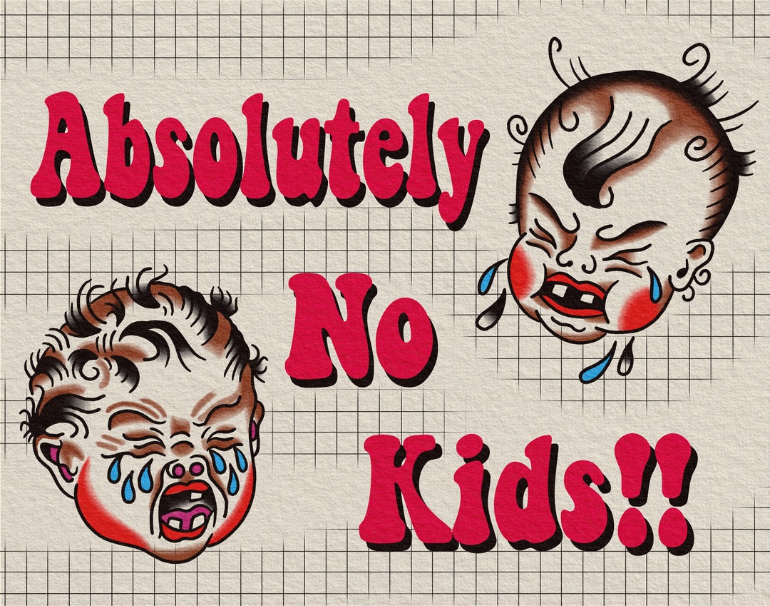 11x14 No Kids Sign - Etsy