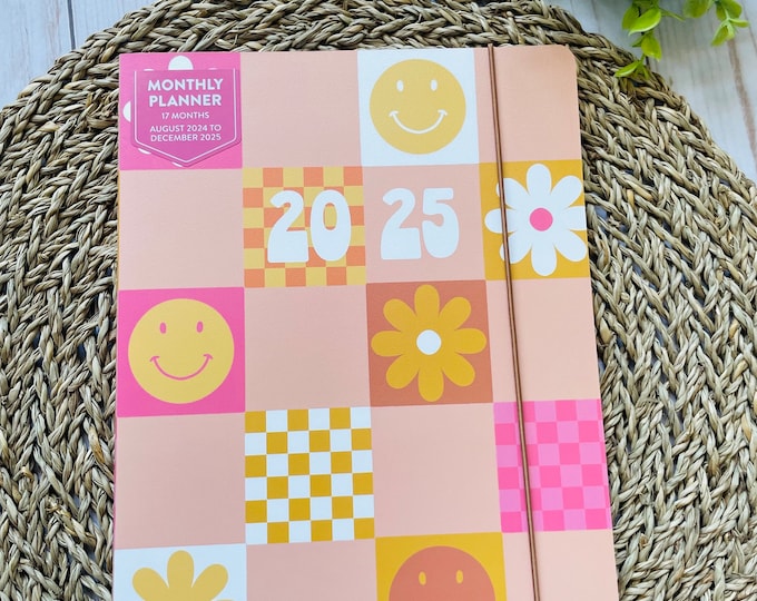 2025 Planner,cute Groovy Planner, Monthly Planner 2024 2025, 2025 ...
