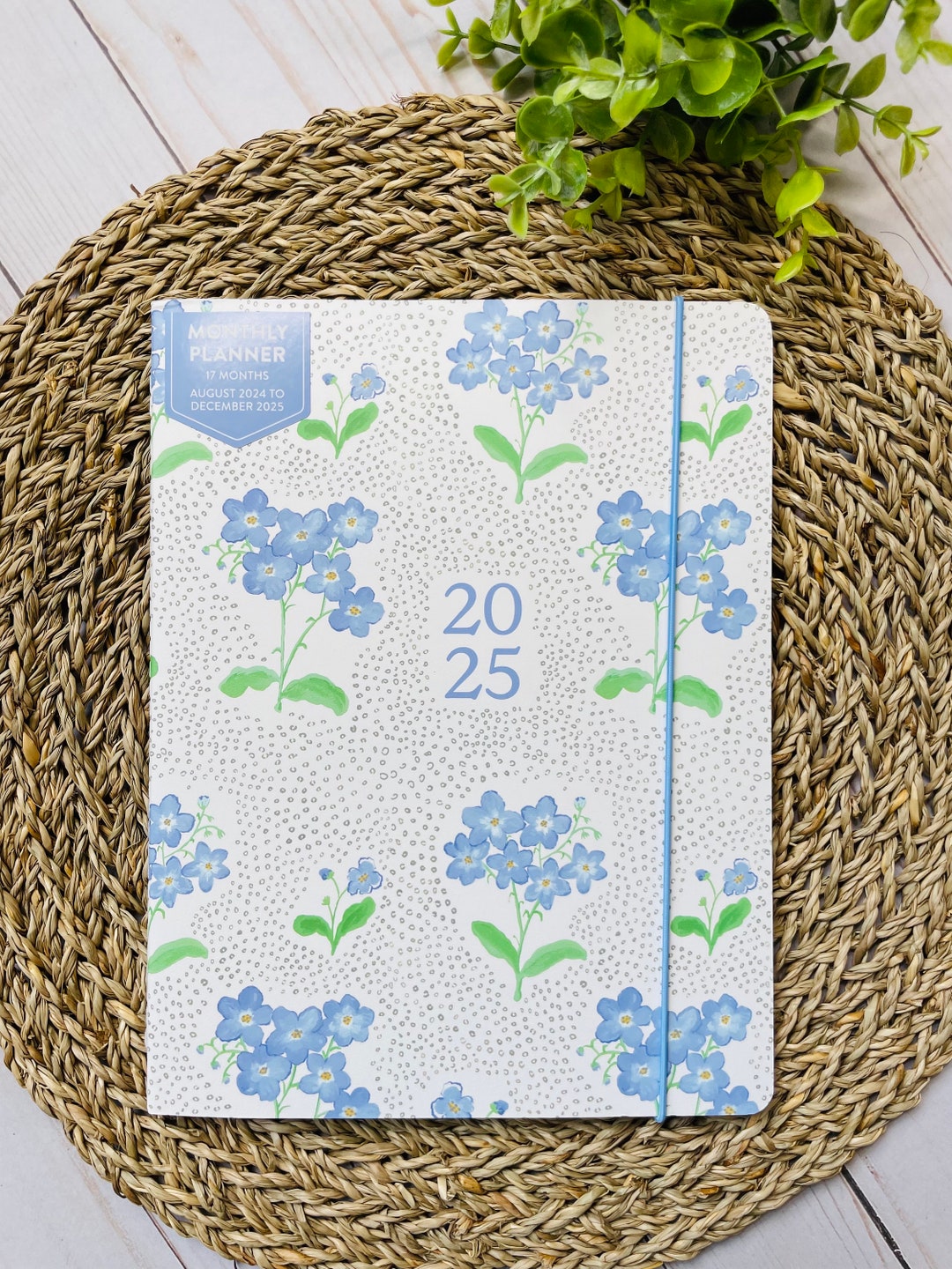 2025 Planner,daisy Flower Calendar 2025, 17 Months Planner, 2025 ...