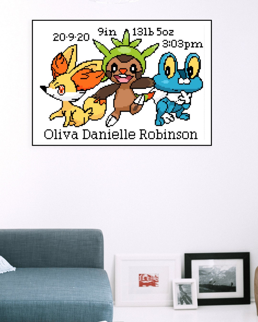 Pokémon Generation 6 Baby Sampler. Chespin, Fennekin and Froakie - Etsy