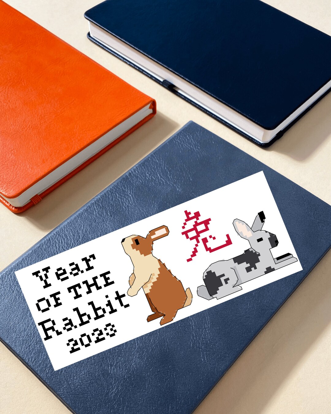 Chinese Zodiac Year of the Rabbit Bookmark Pattern - Etsy