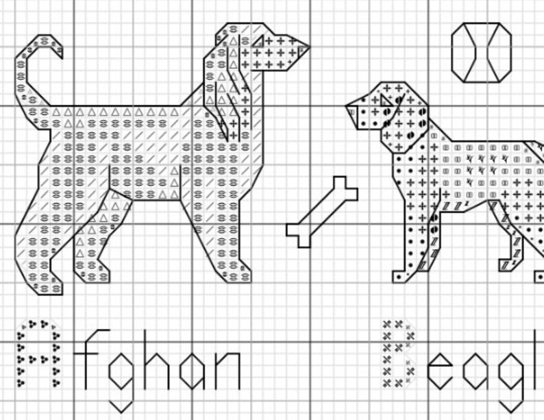 Dog Breeds Alphabet Cross Stitch - Etsy