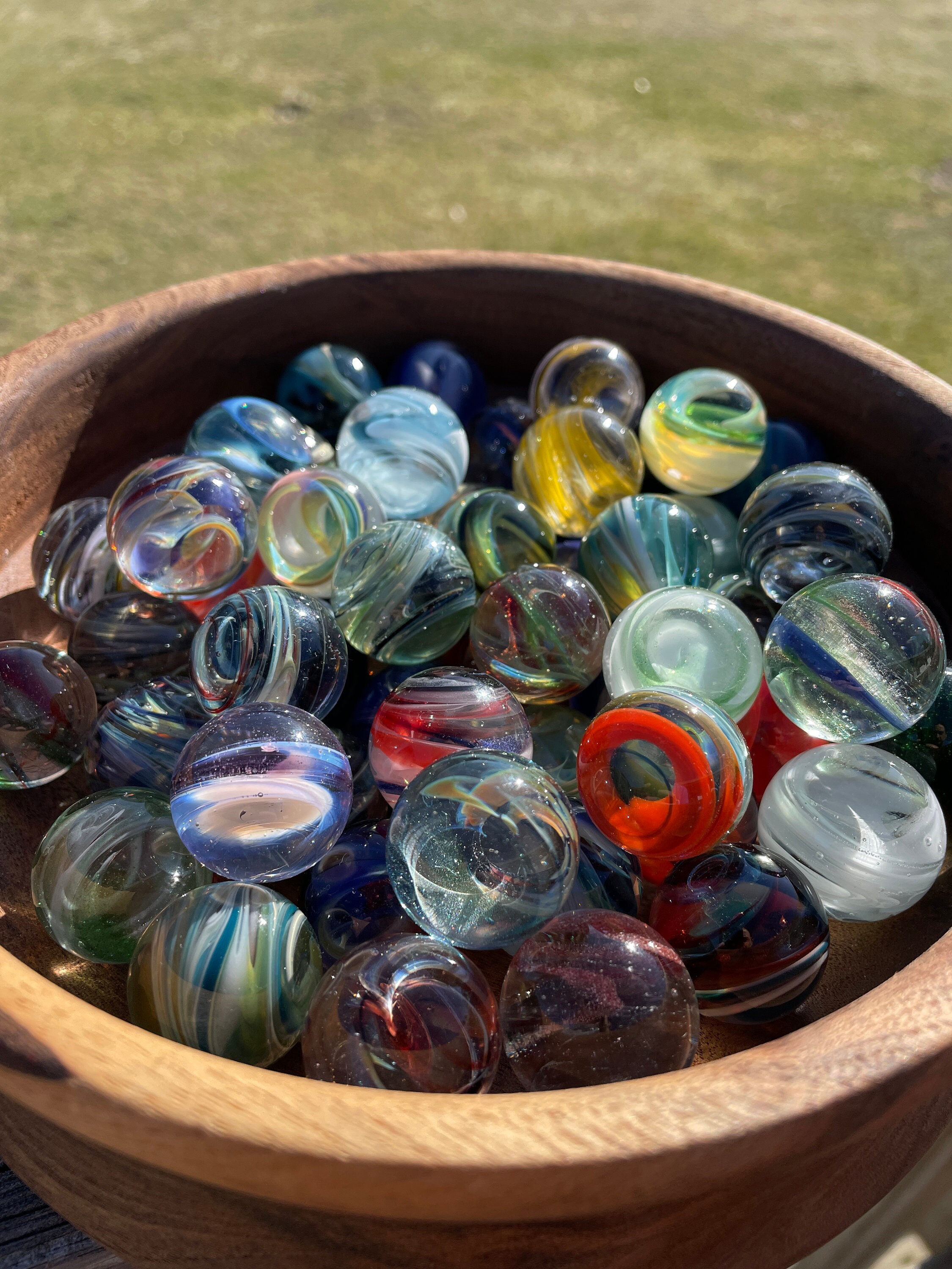 Handmade Glass Marble Set: Mystery Pack of 5, Great Hider Set - Etsy