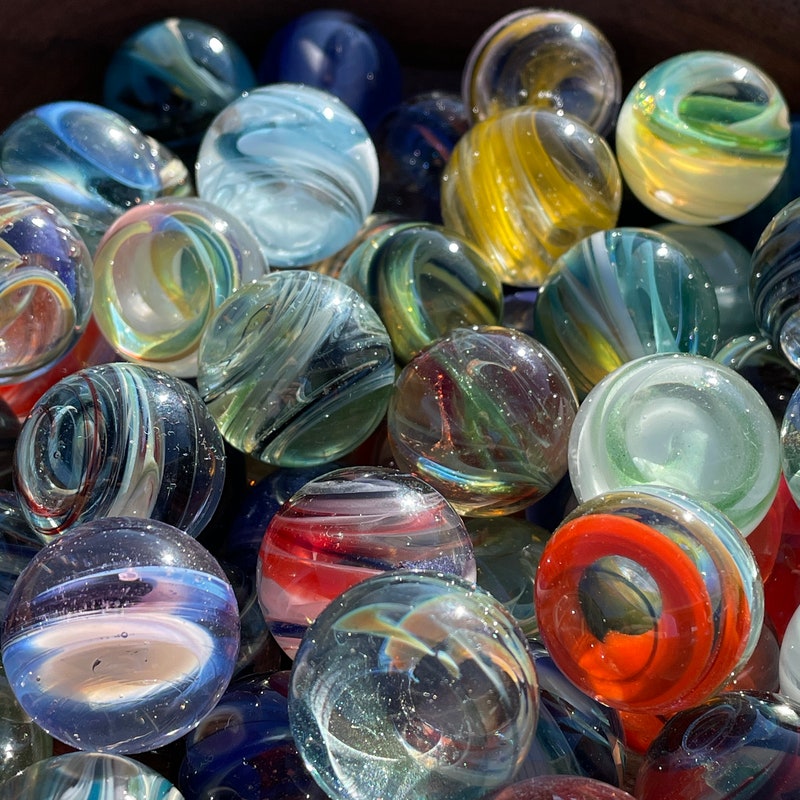 Handmade Marbles - Etsy