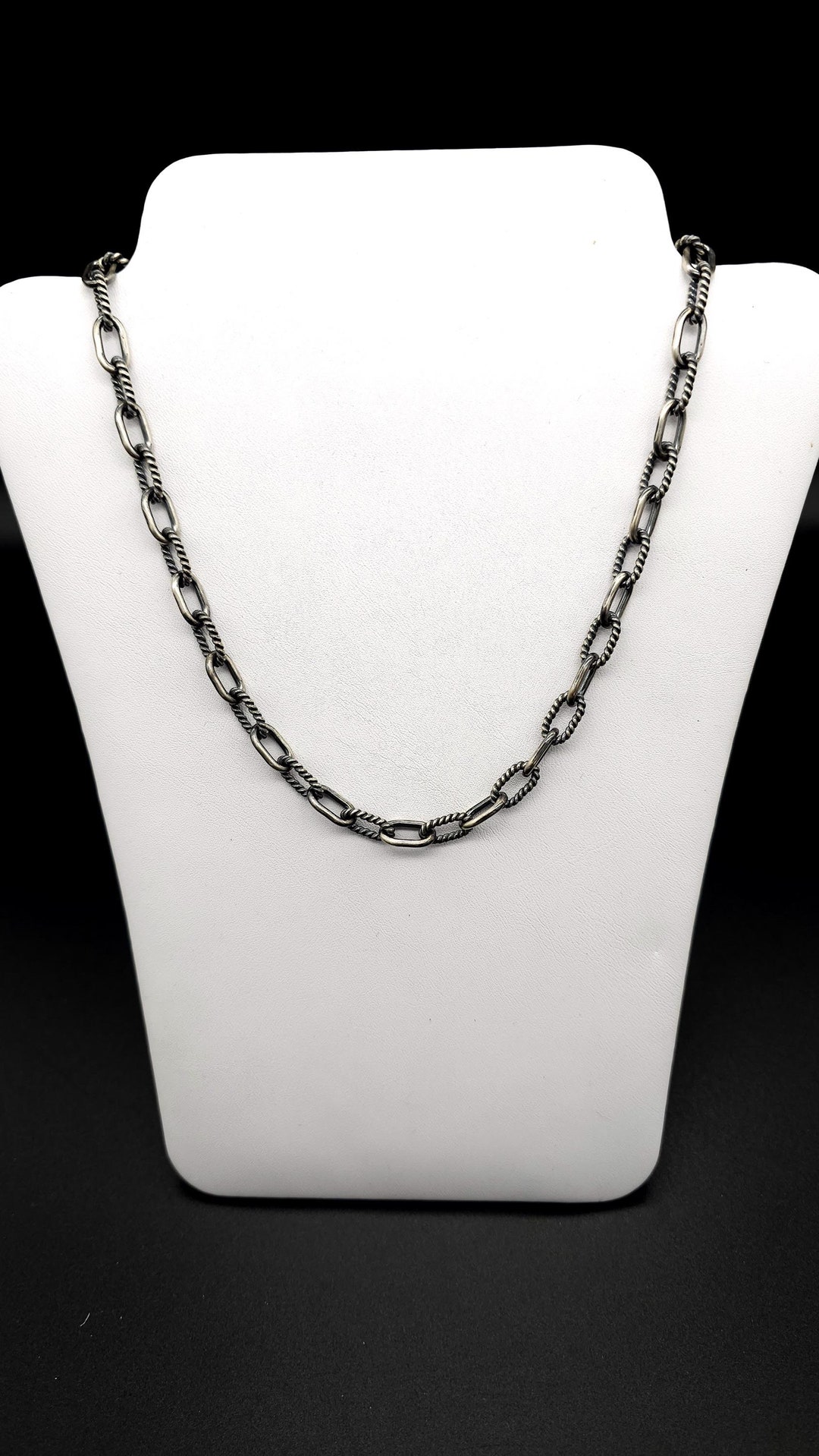 Sterling Silver Chain // Small Link Chain // Navajo Jewelry // Handmade ...