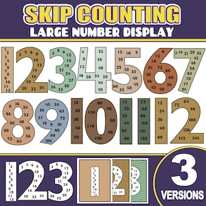 Skip Counting Number Display | Numbers and Its Multiples Posters ...
