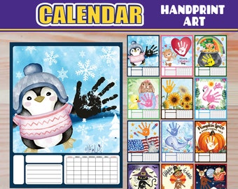 Preschool Handprint Calendar - Etsy