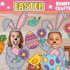 Easter Bunny Add Your Photo Template (8 PCS) | Editable Easter Egg ...