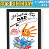 Father's Day Handprint Craft | Super Dad Hero Art | Superhero Dad ...