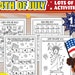4th of July Activity Pack for Kids | Independence Day Worksheets and ...