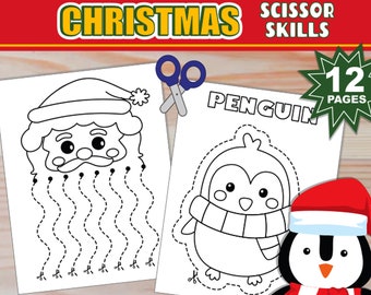 Christmas Cut and Paste - Etsy