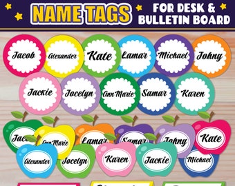 Classroom Name Tags | for Bulletin Board, Door Display & Desk Name Tags ...