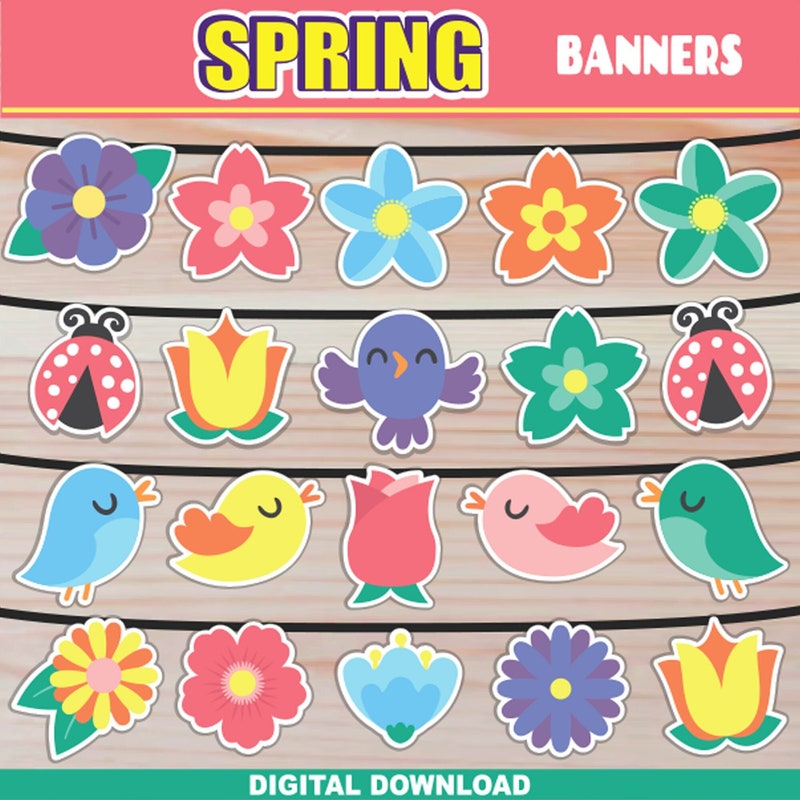 Spring Banner - Etsy