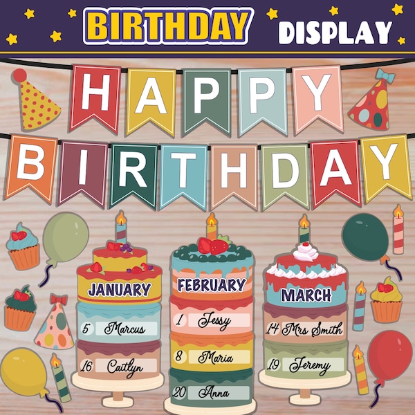 Classroom Birthday - Etsy