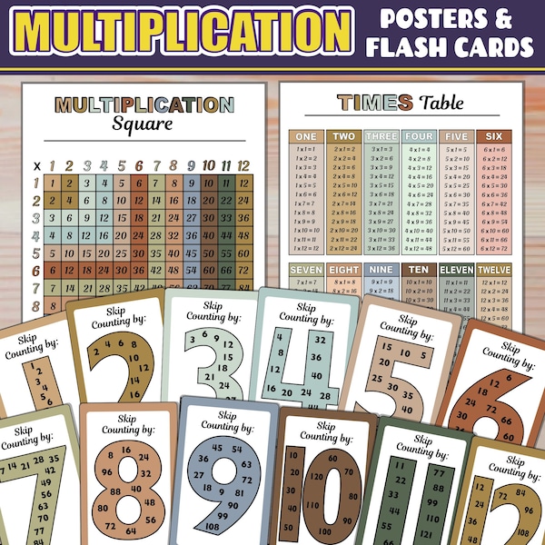 Multiplication Chart - Etsy