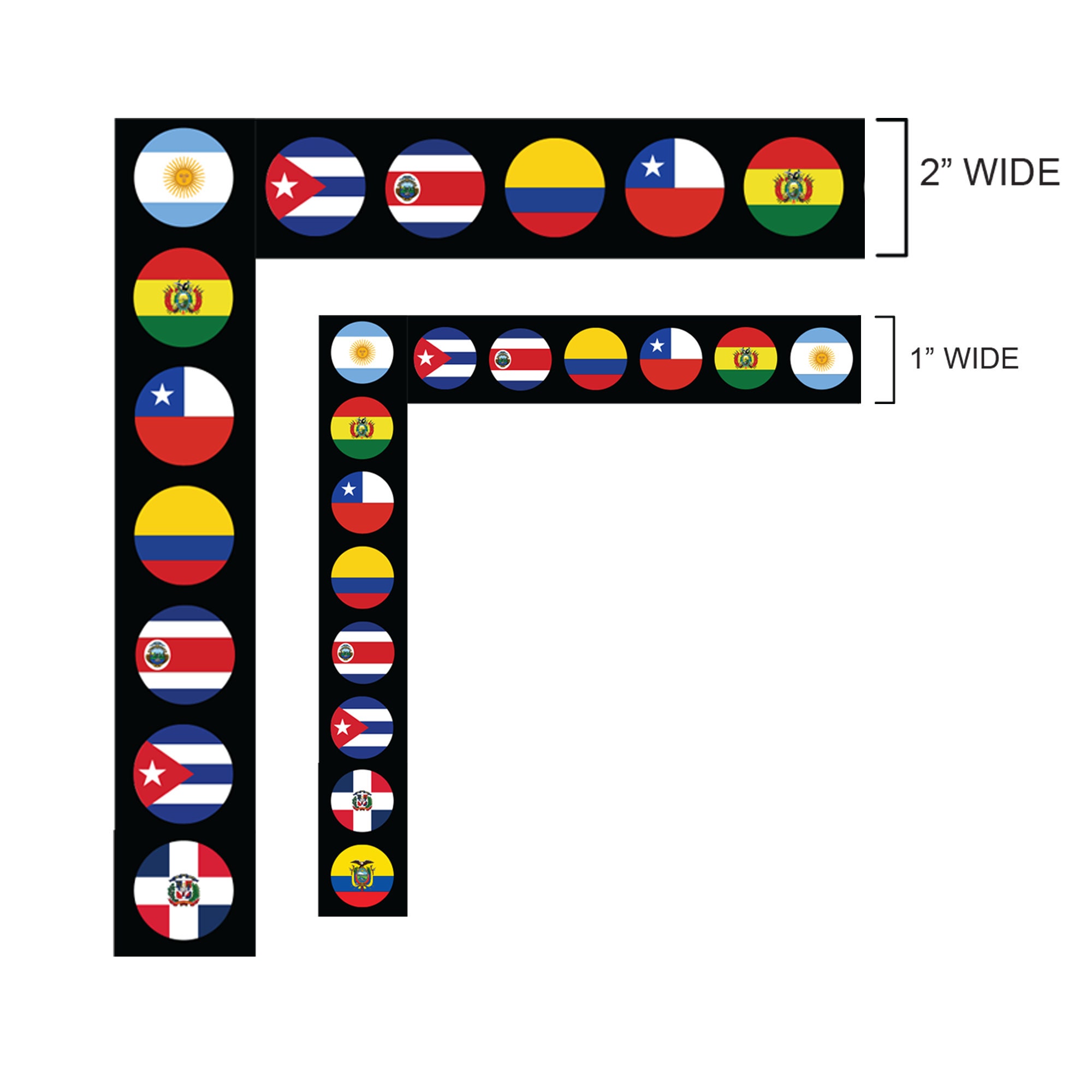 Hispanic Heritage Month Printable Borders for Door or Wall Decor and ...