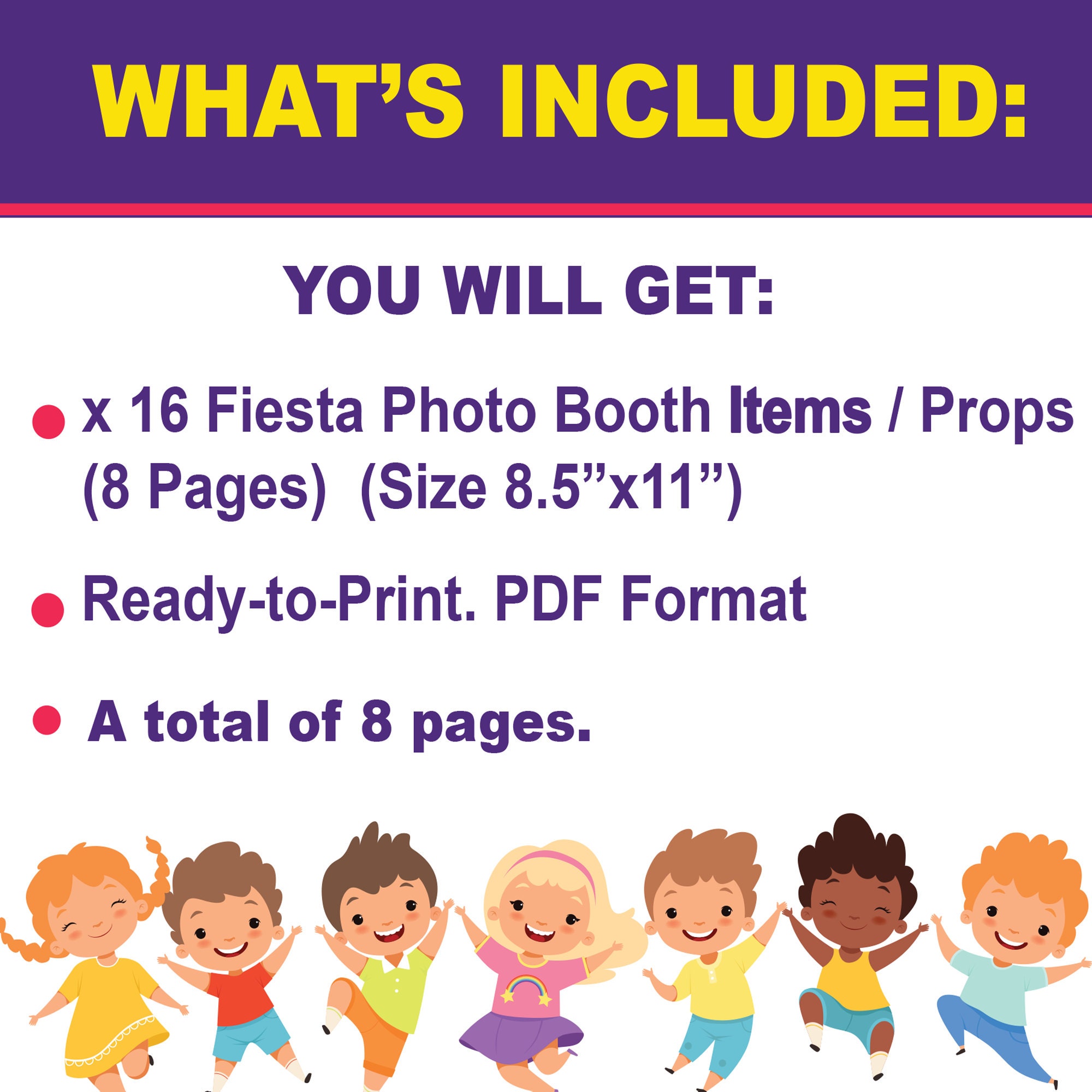 Fiesta Photo Booth PRINTABLE Props | Cinco De Mayo Mexican Party Props ...