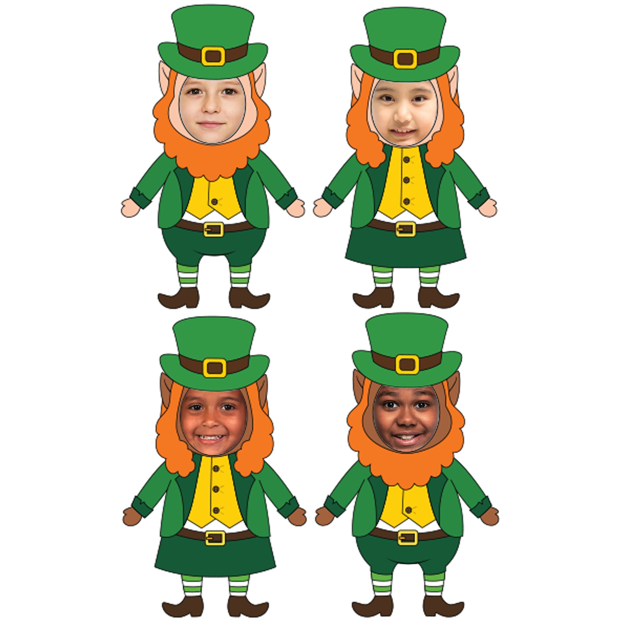 St Patrick's Day Leprechaun Add Your Own Photo Picture PNG Leprechaun ...
