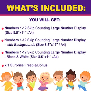 Skip Counting Number Display | Numbers and Its Multiples Posters ...