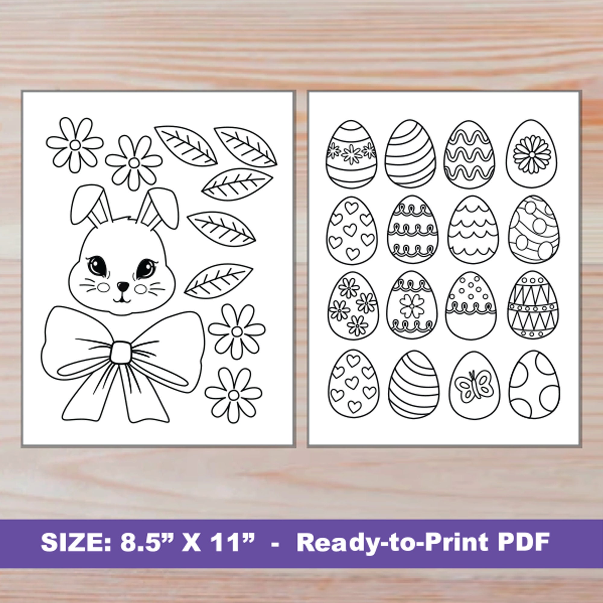 Easter Wreath Crafts Activity for Kids PRINTABLE Easter Egg Wreath ...