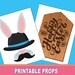 Easter Photo Booth PRINTABLE Props Photobooth Kit 22 Items Easter Party ...
