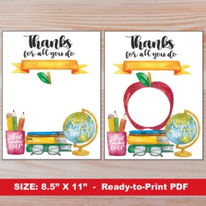Teacher Appreciation Handprint Fingerprint Thumbprint Art | Teacher ...