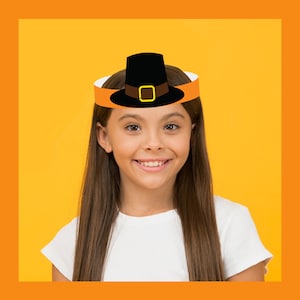 Thanksgiving Paper Crowns for Kids | Big BUNDLE of 12 | PRINTABLE Hat ...