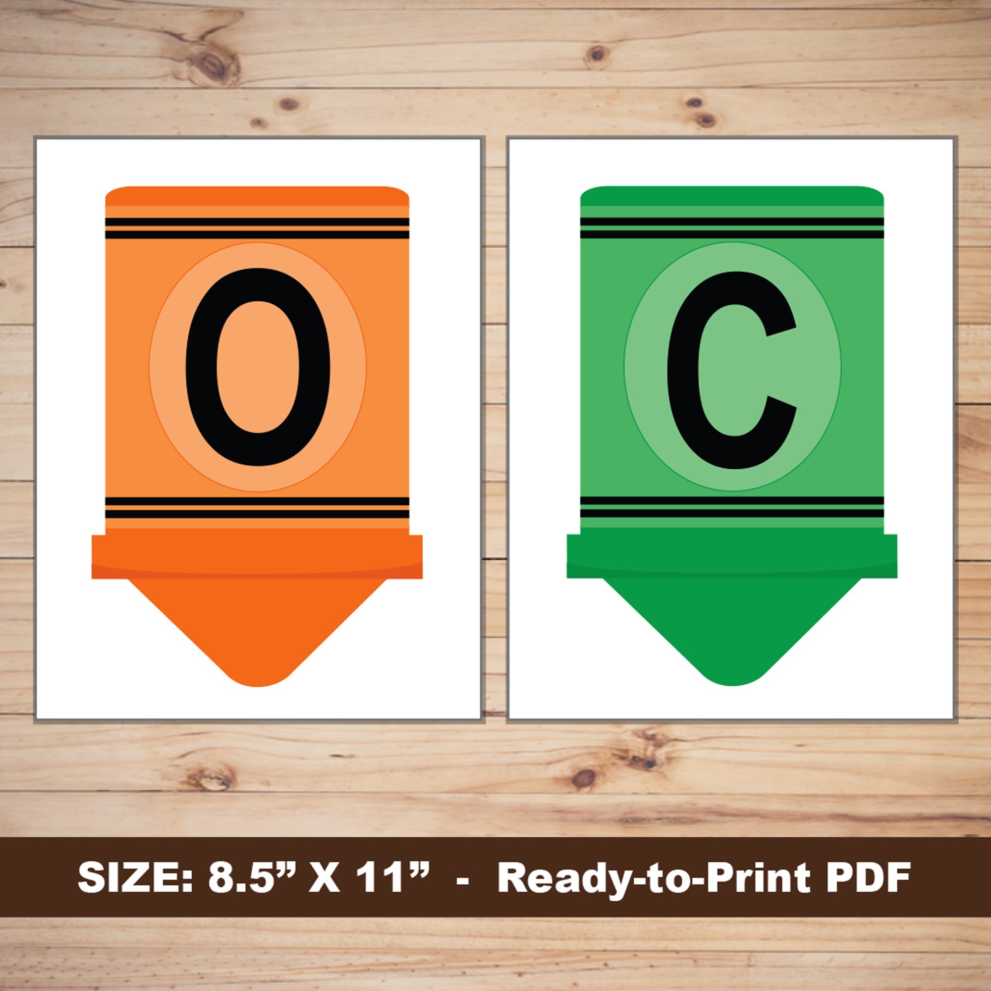 PRINTABLE Crayons & Pencils Welcome Banner L Back to School - Etsy
