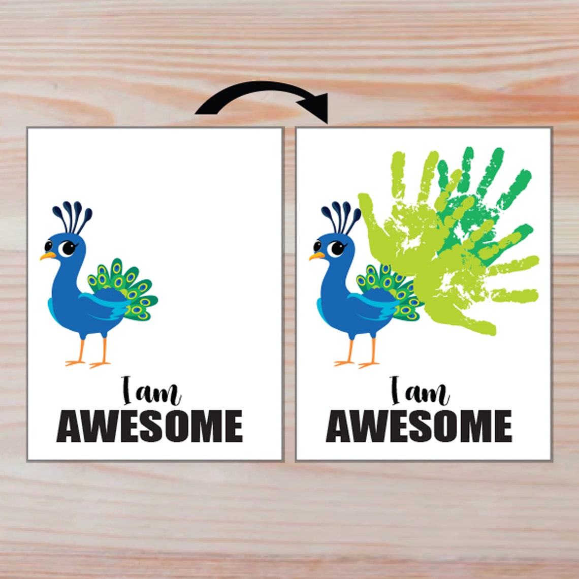 20 Affirmation Handprint Crafts Art | Affirmations Handprint Art Bundle ...