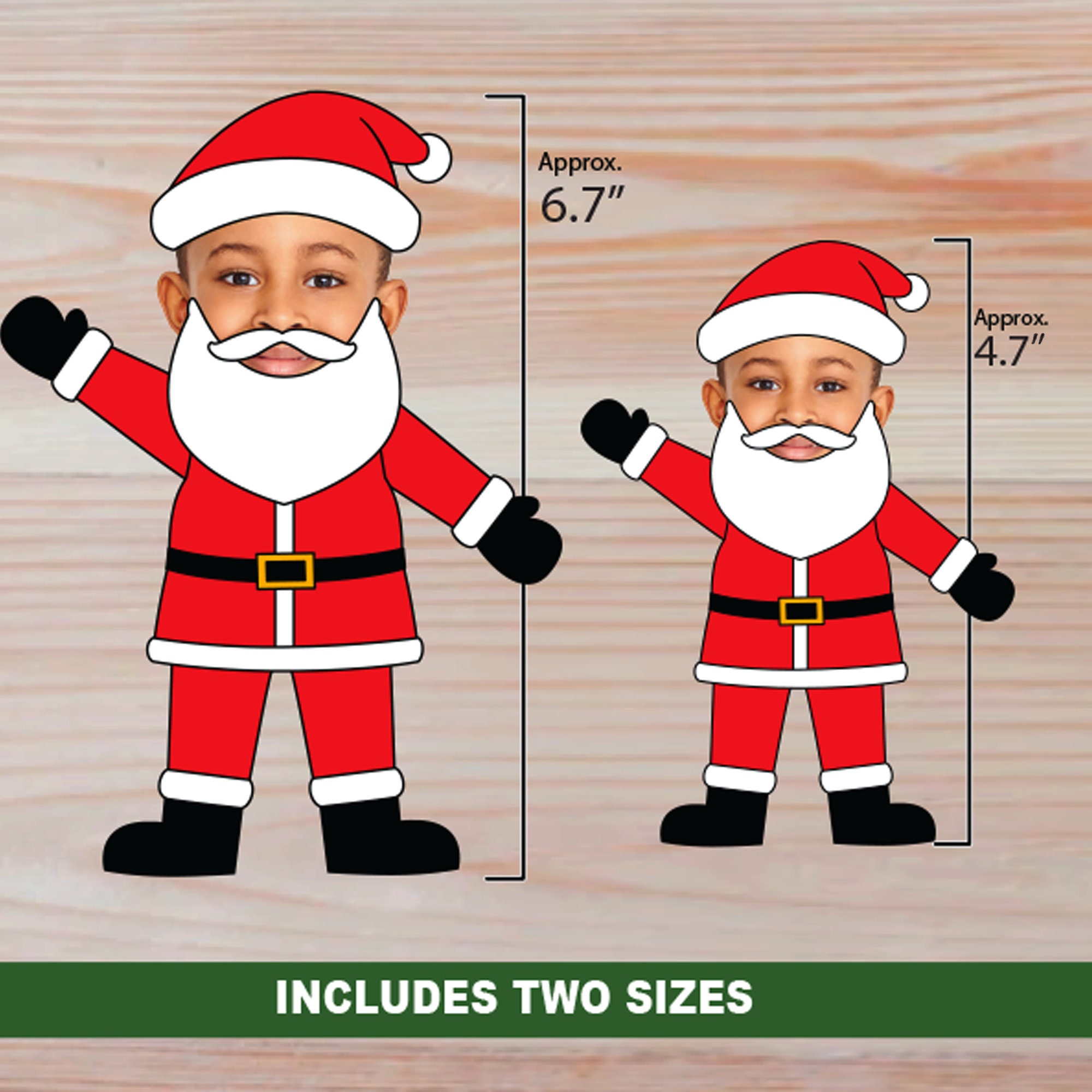 Christmas Craft for Kids Build-a-santa Christmas Paper Craft Add Your ...