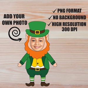 St Patrick's Day Leprechaun Add Your Own Photo Picture | PNG Leprechaun ...