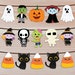 Halloween Printable Banner | Halloween Garland Pennant Banner Bunting ...