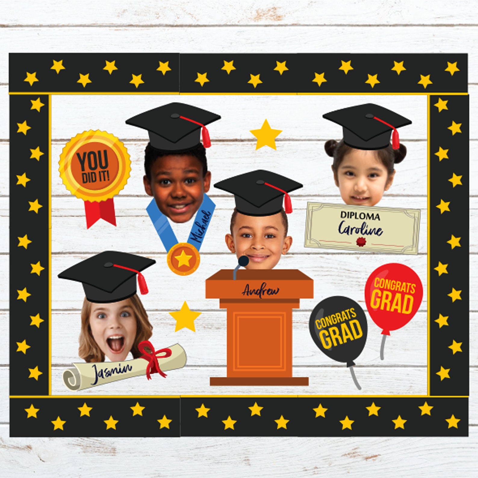Graduation Photo Craft for Bulletin Board & Door Decor | Add Your Own ...