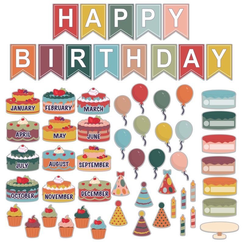 Birthday Display Classroom Decor PRINTABLE With Birthday Banner ...