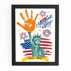 Memorial Day Handprint Art | Statue of Liberty Crafts | PRINTABLE ...
