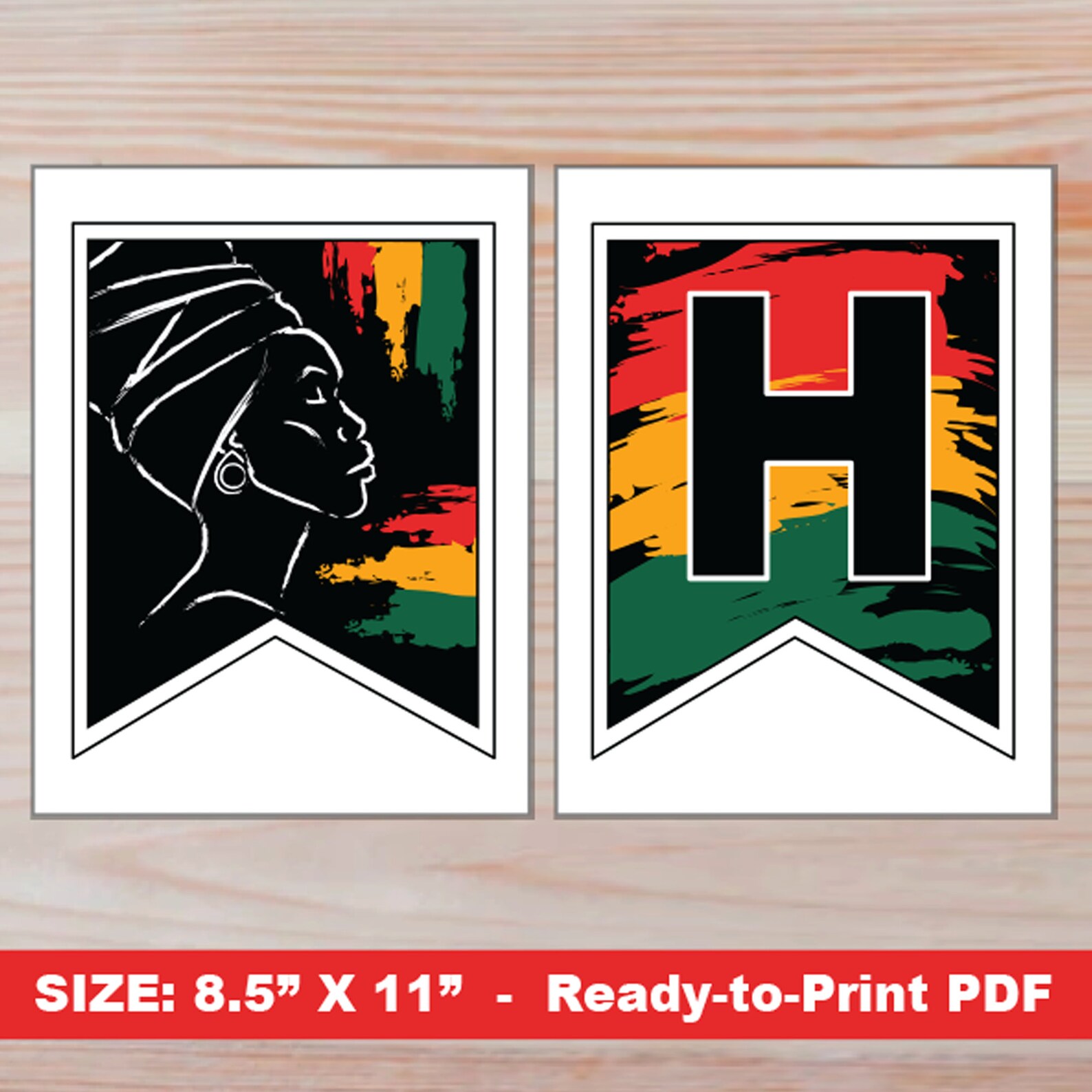 Black History Month PRINTABLE Banner Black History Month Garland ...