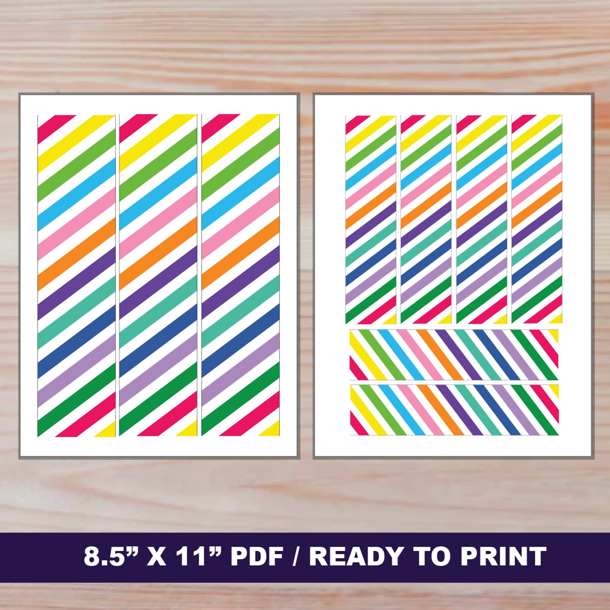 Borders for Bulletin Board PRINTABLE Classroom Decor 6 Designs in 2 ...