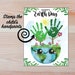 Earth Day Handprint Art Craft PRINTABLE Earth Day Trees Nature Activity ...