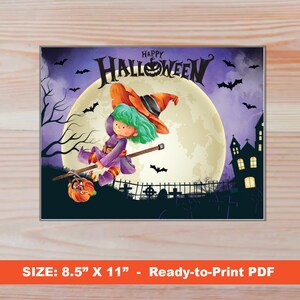 Halloween Handprint Art | Cute Witch Handprint Craft | Happy Halloween ...